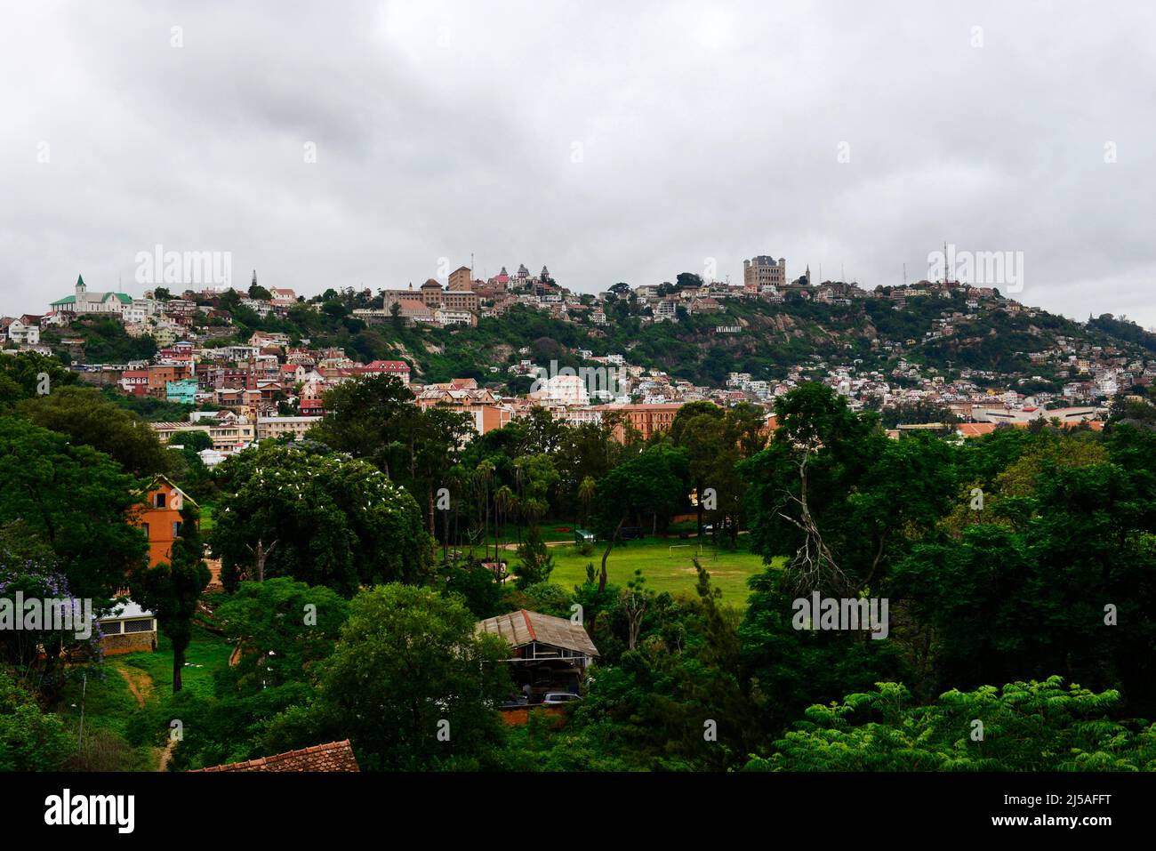 A view of the Rova Royal palace in Antananarivo, Madagascar Stock Photo ...