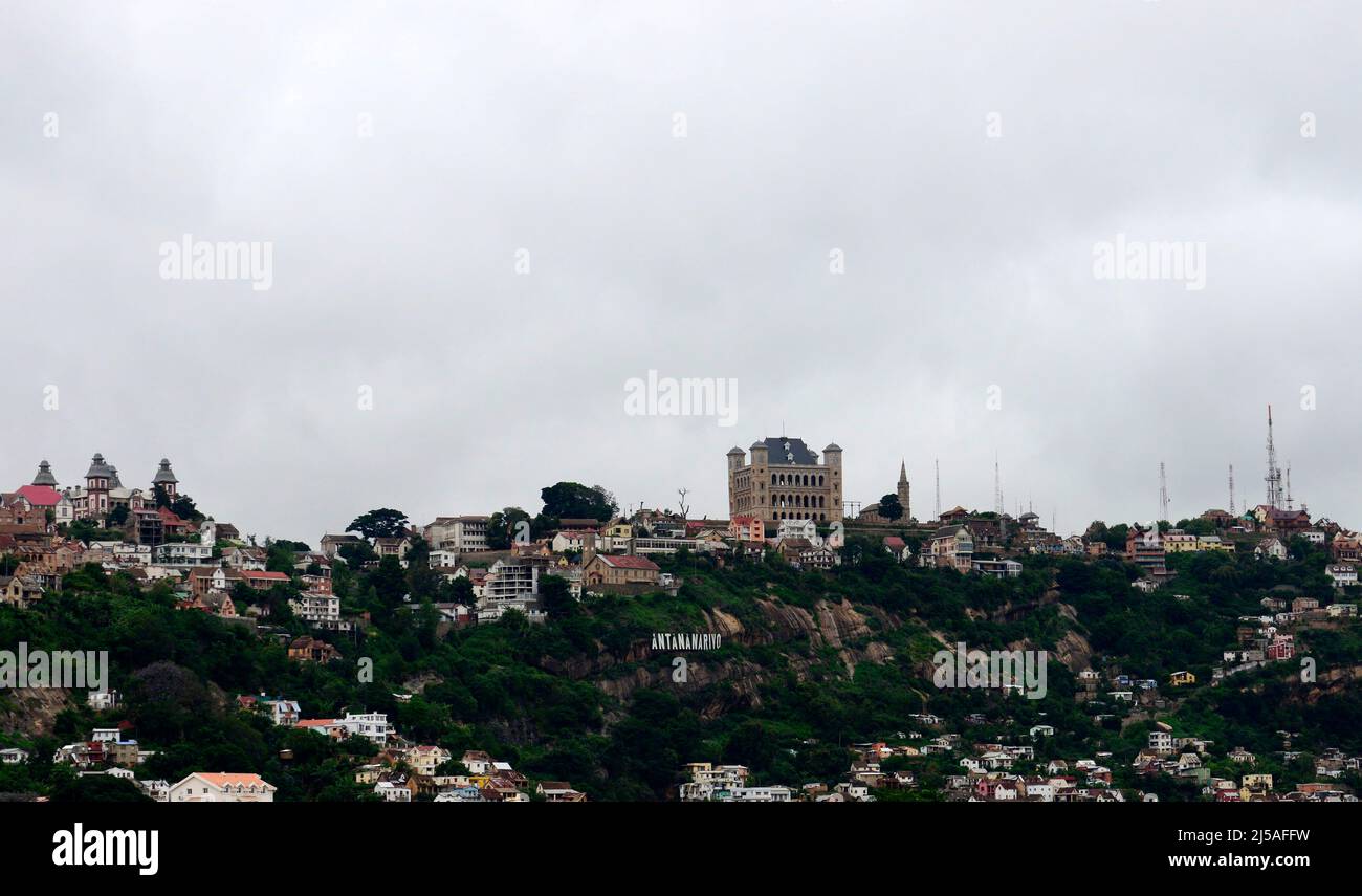 A view of the Rova Royal palace in Antananarivo, Madagascar Stock Photo ...