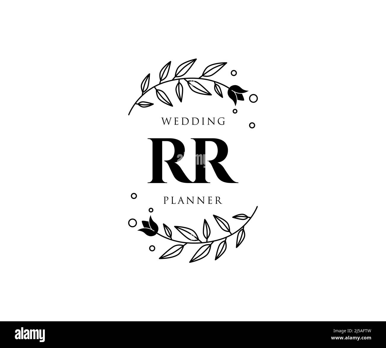 Rr monogram vector vectors Stock Vector Images - Alamy