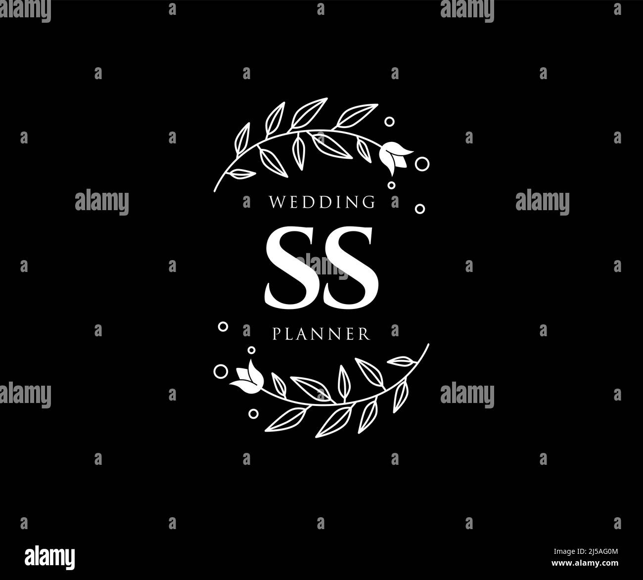 SS Initials letter Wedding monogram logos collection, hand drawn modern ...