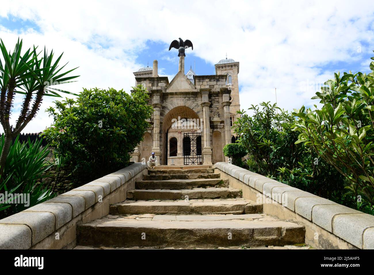 Gate of The Rova- The Royal Palace complex at the top of Antananarivo's ...