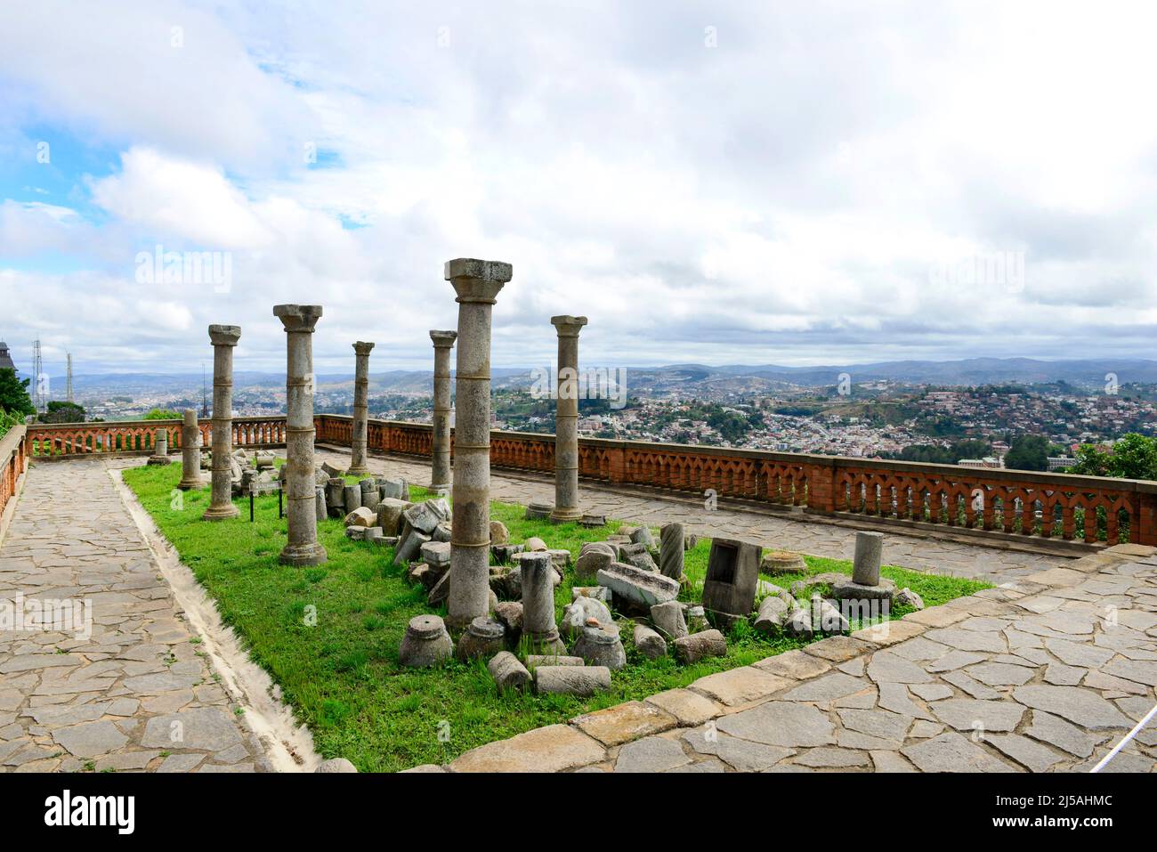 Stone columns, The Rova of Antananarivo or Queen's Palace, Royal palace ...
