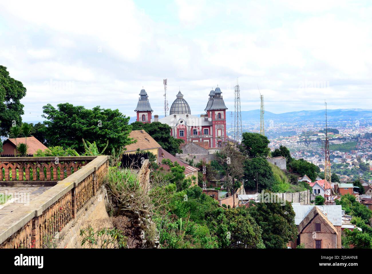 A view of the Andafiavaratra Palace, home of the Prime Minister of ...