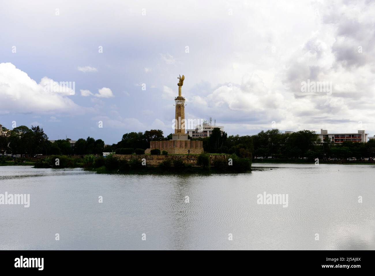Monument aux Morts in Lake Anosy in Antananarivo, Madagascar Stock ...