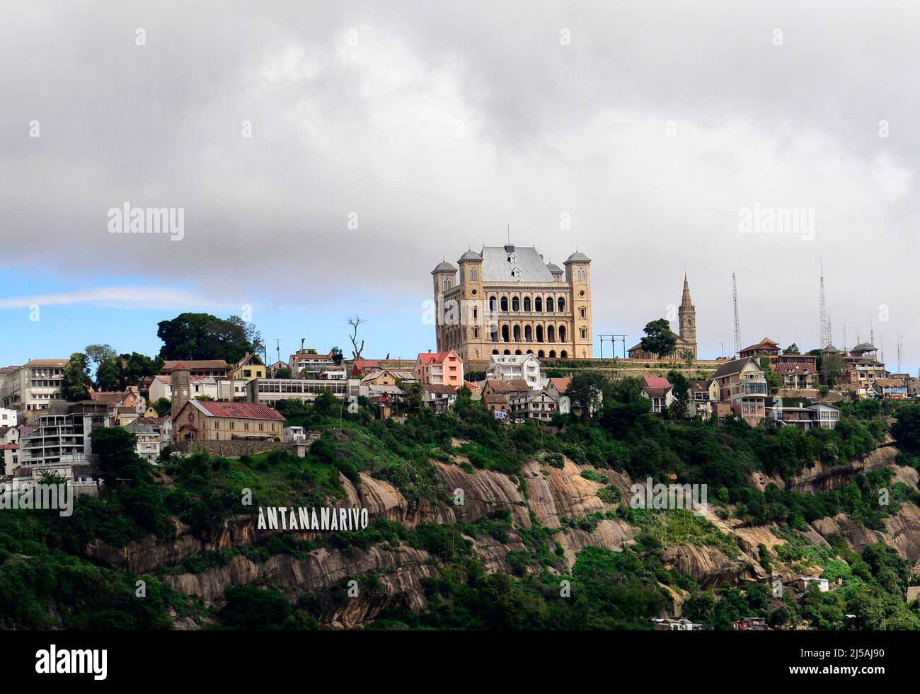 A view of the Rova Royal palace in Antananarivo, Madagascar Stock Photo ...