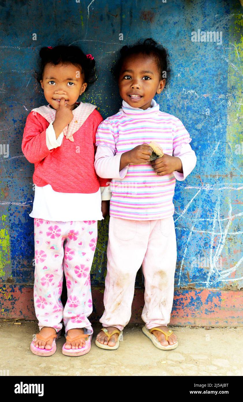Malagasy girls in Antananarivo, Madagascar Stock Photo - Alamy