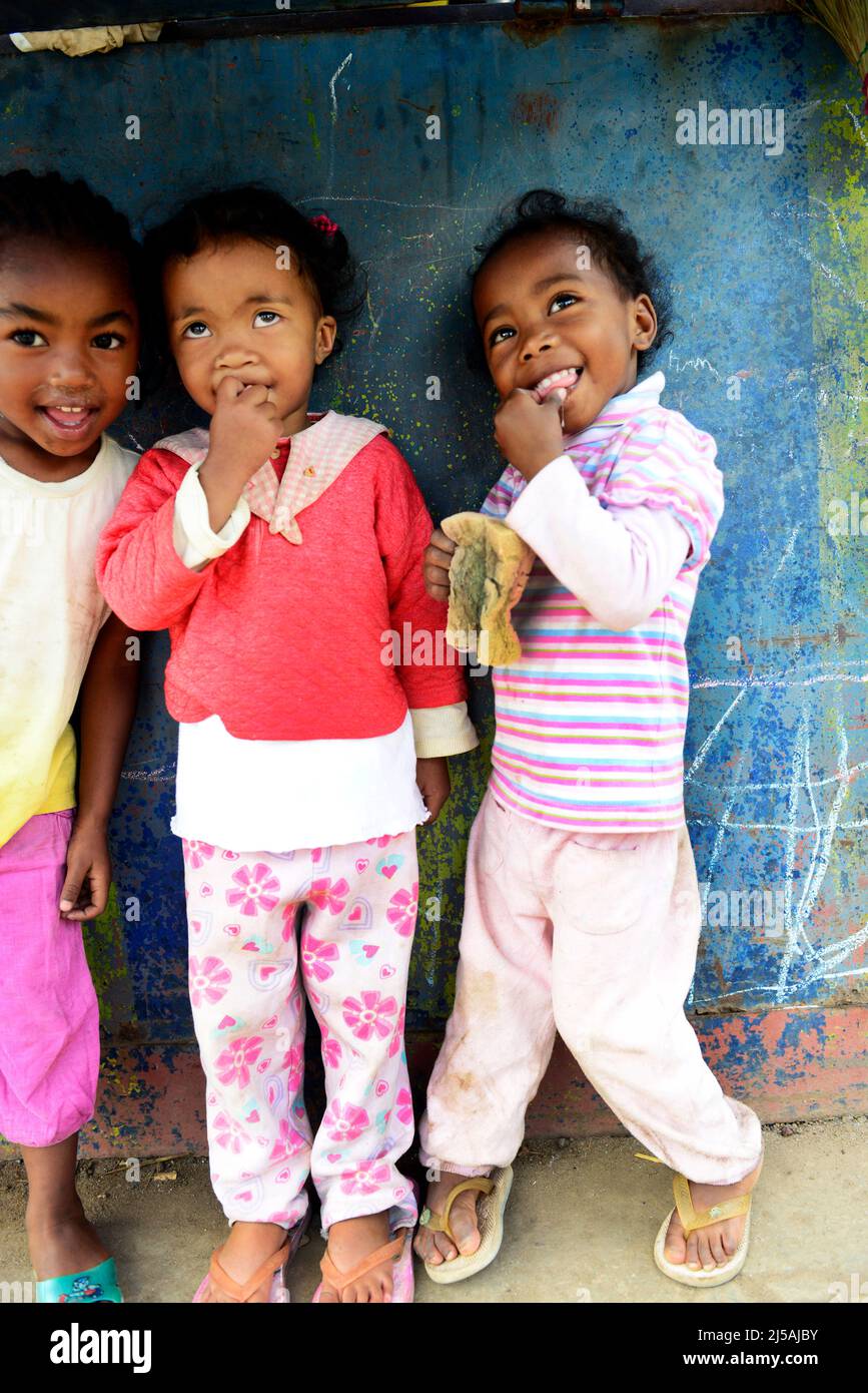 Malagasy girls in Antananarivo, Madagascar Stock Photo - Alamy