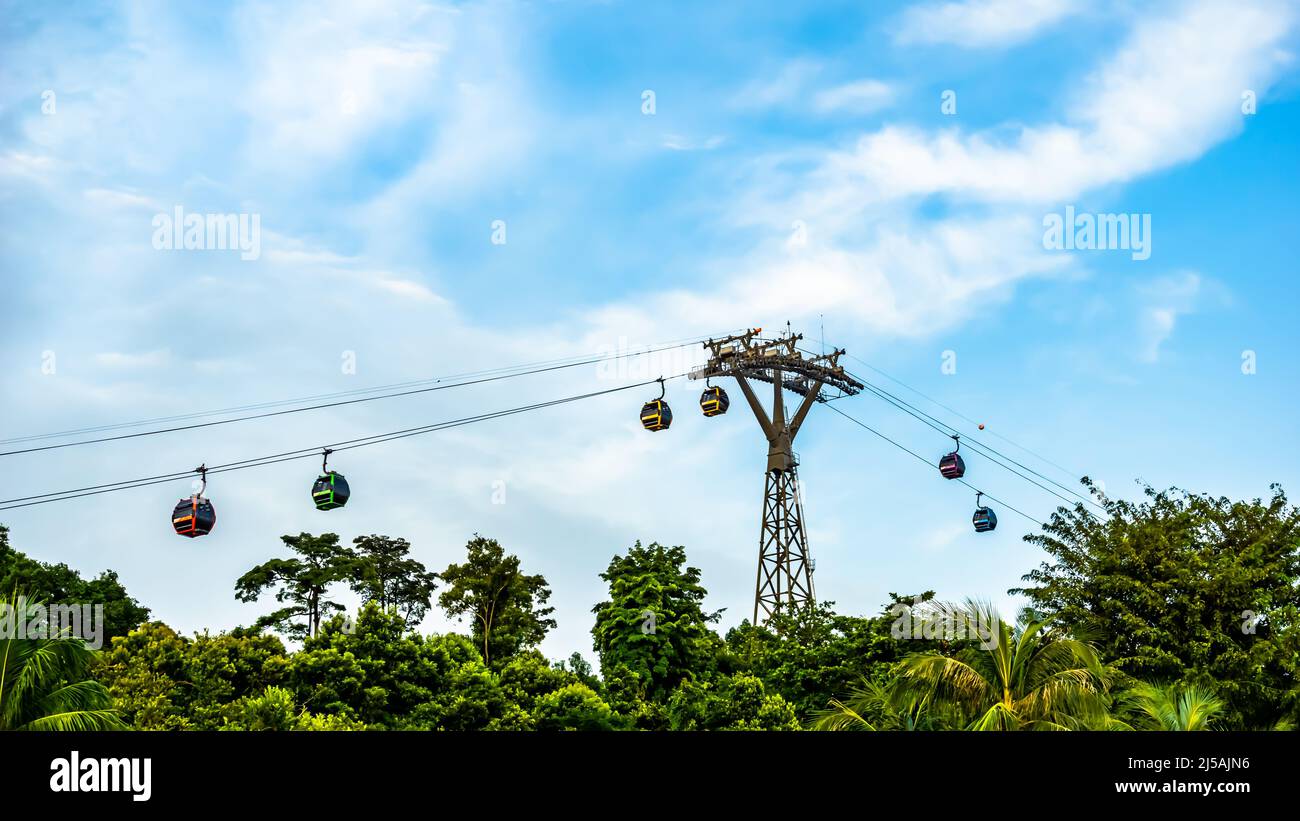 Sentosa Cable Car is a gondola lift providing an aerial link from Mount ...