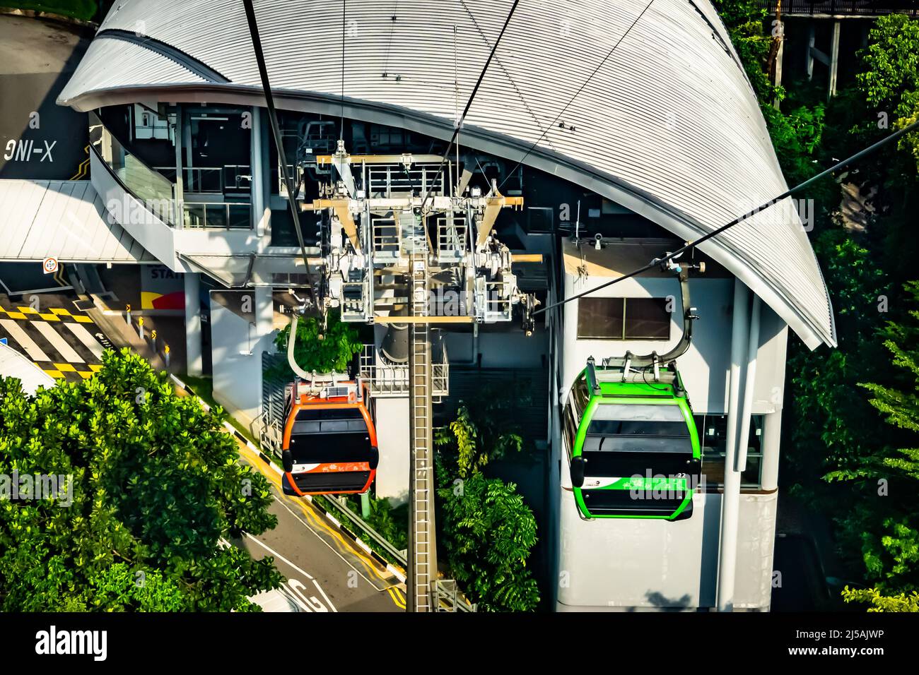Sentosa Cable Car is a gondola lift providing an aerial link from Mount ...