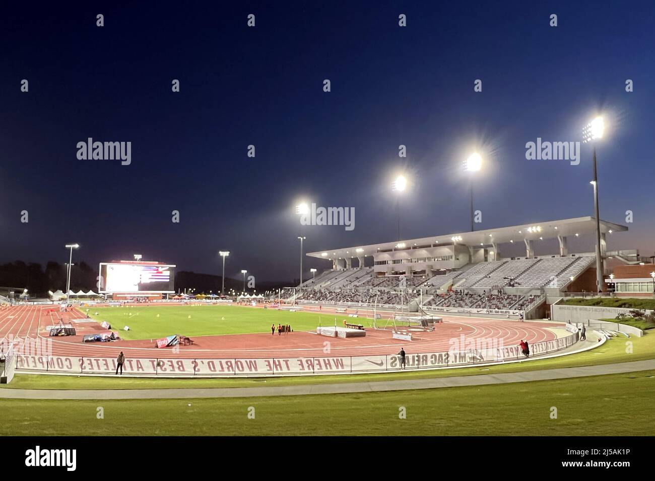 A general view of Hilmer Lodge Stadium, the site of the 62nd. Mt. San ...