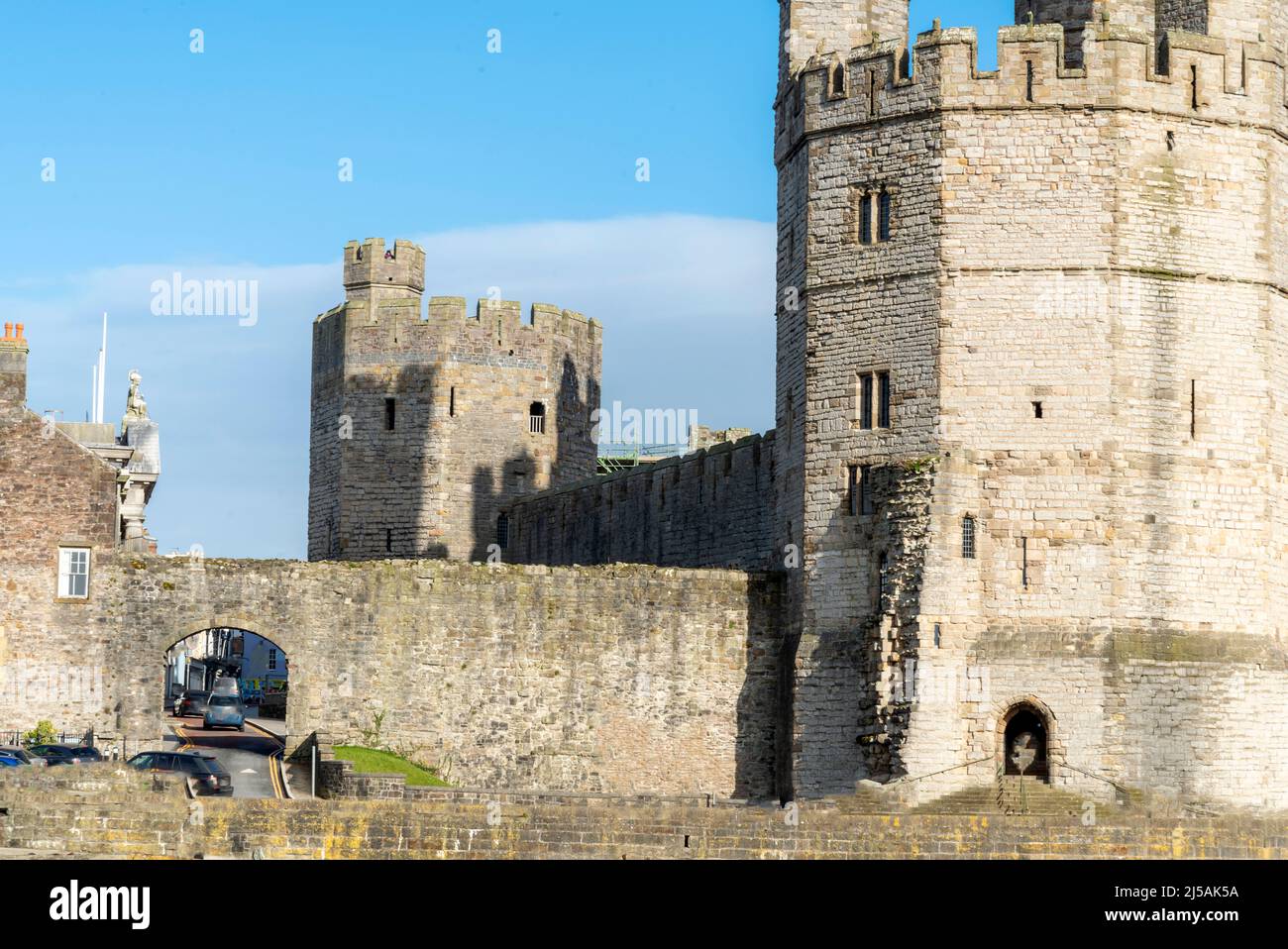 One of the greatest buildings of the Middle Ages,the Welsh flag flying ...