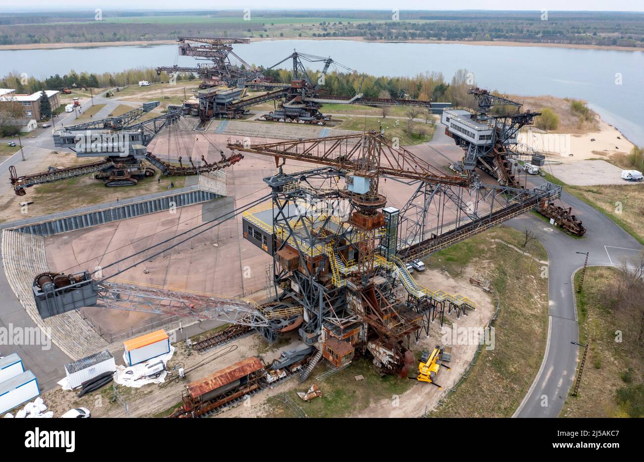 Ferropolis, Germany. 21st Apr, 2022. 21 April 2022, Saxony-Anhalt ...