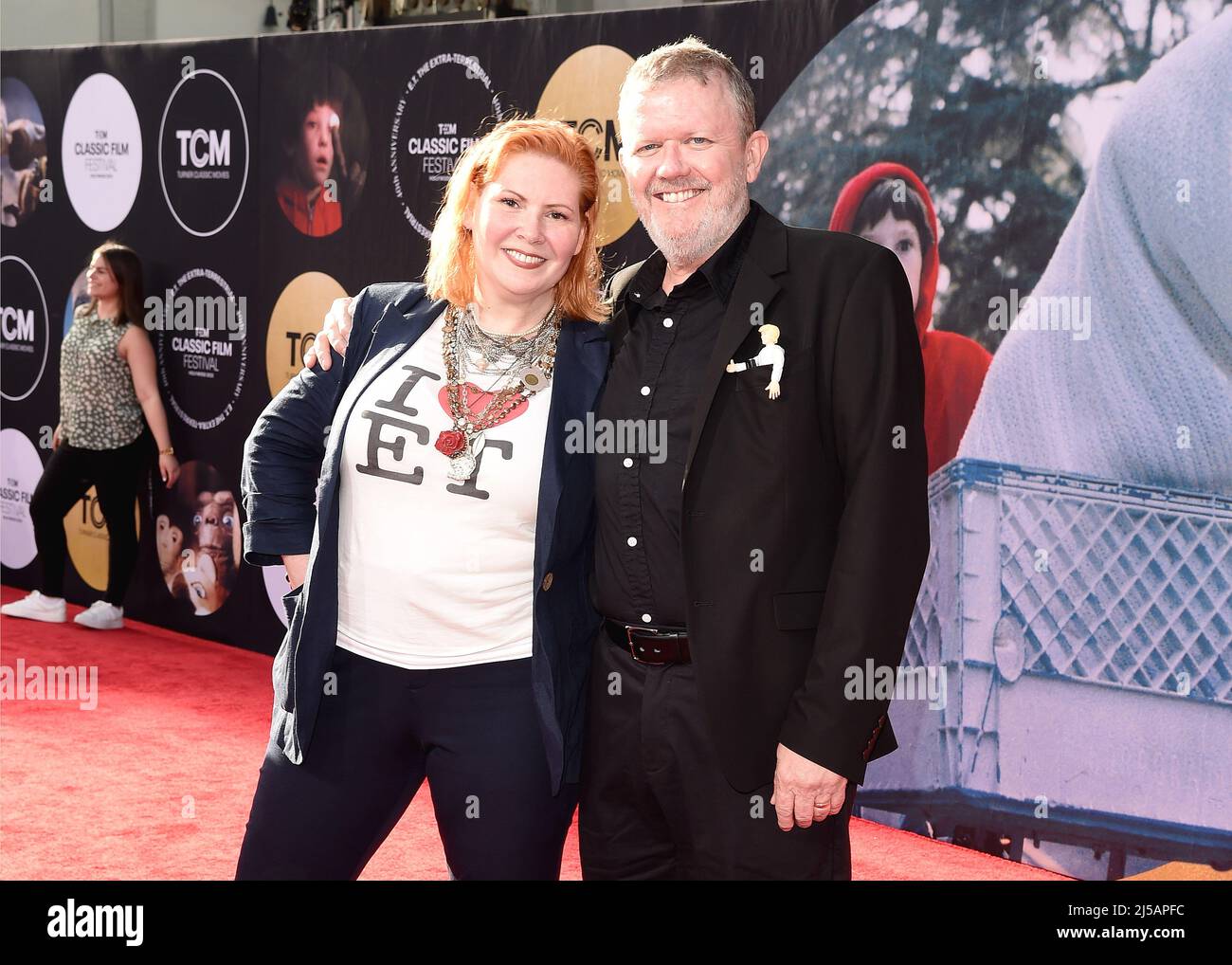 Robert MacNaughton and wife Biana Hunter walking on the red carpet at ...