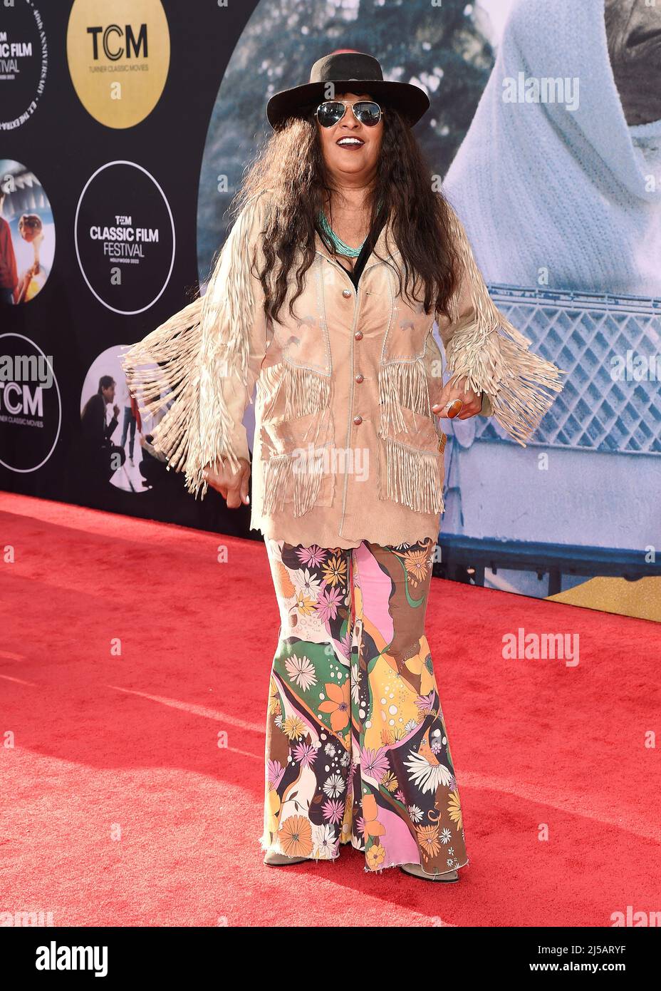 Pam Grier walking on the red carpet at the 2022 TCM Classic Film ...
