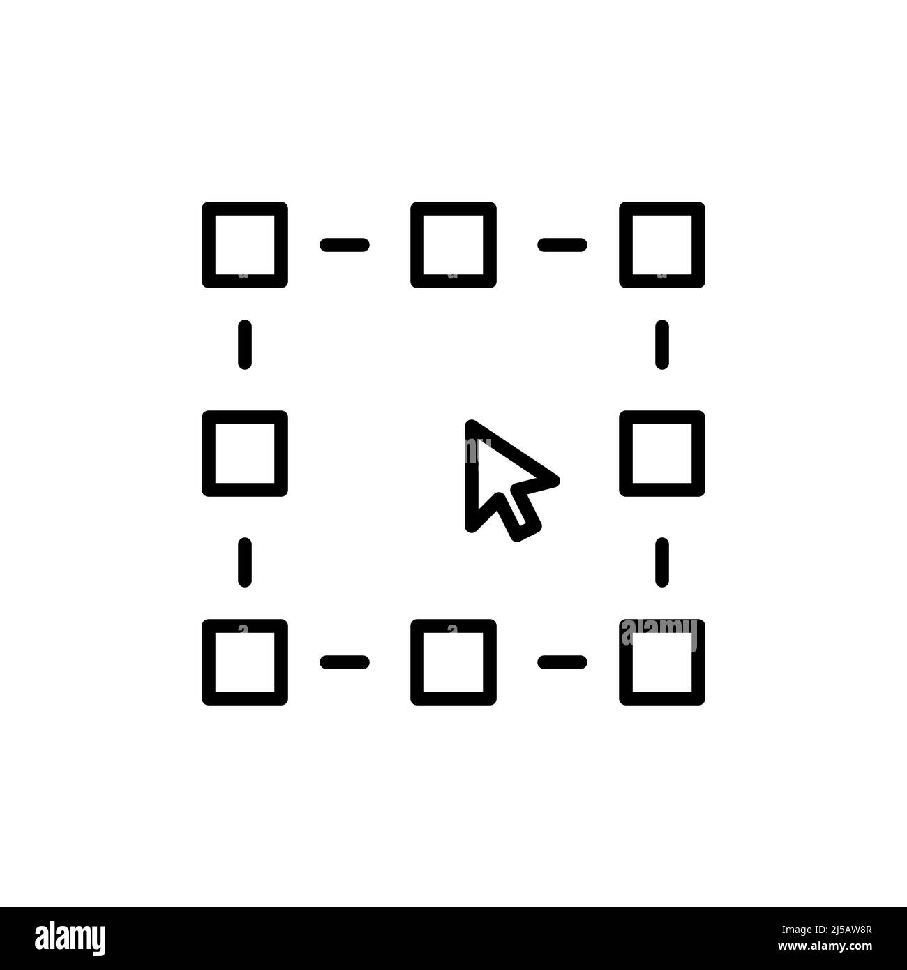 Selection tool icon. Pixel perfect, editable stroke line Stock Vector ...