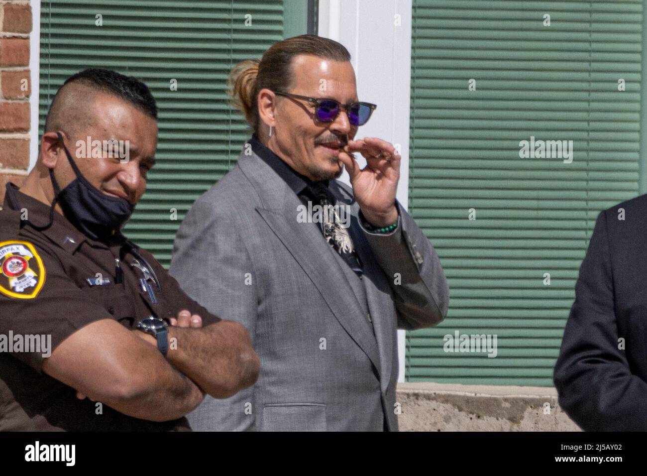 Johnny Depp is seen outside the Fairfax County Circuit Court in Fairfax ...