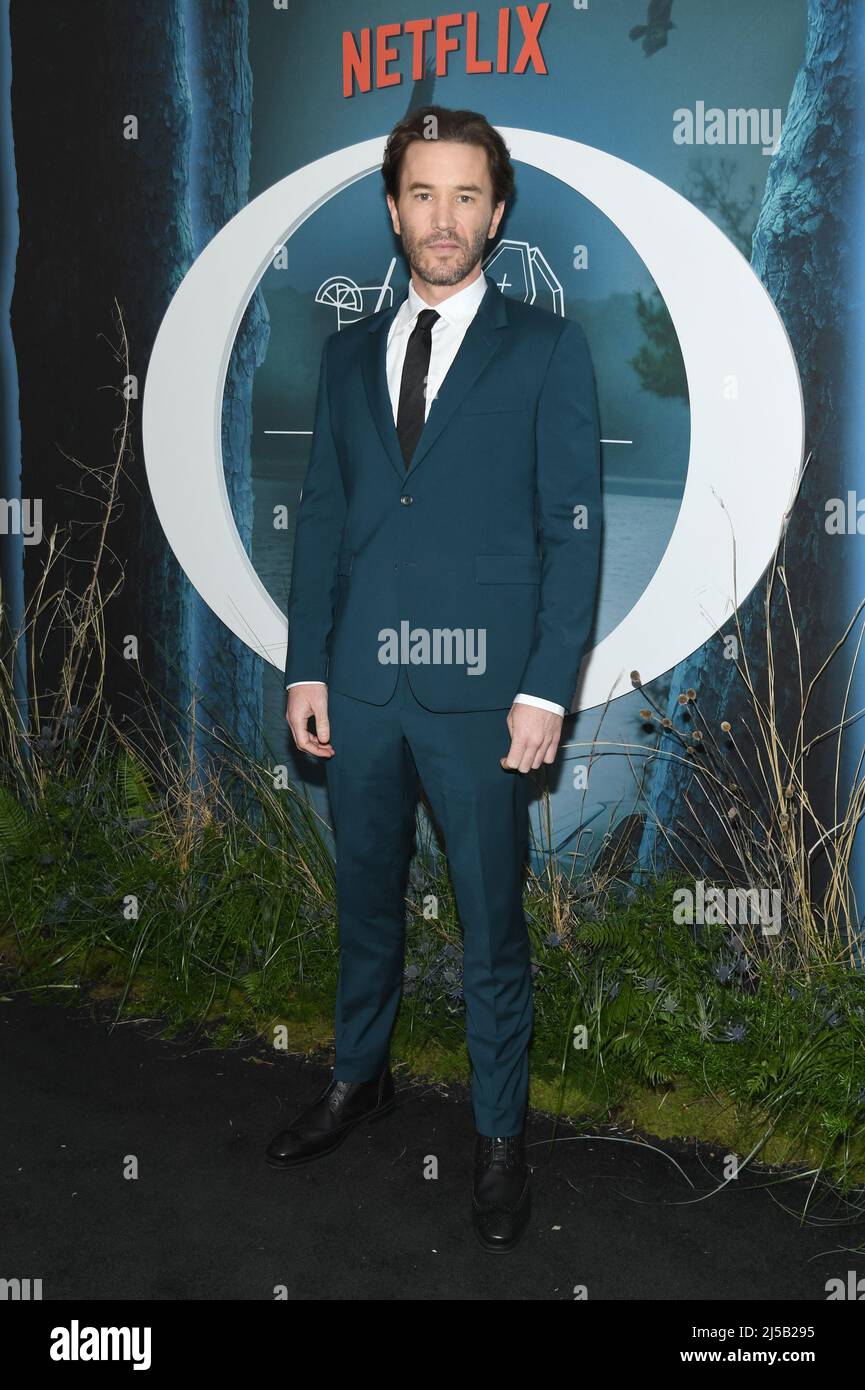 New York, USA. 21st Apr, 2022. Tom Pelphrey attends the Premiere of ...