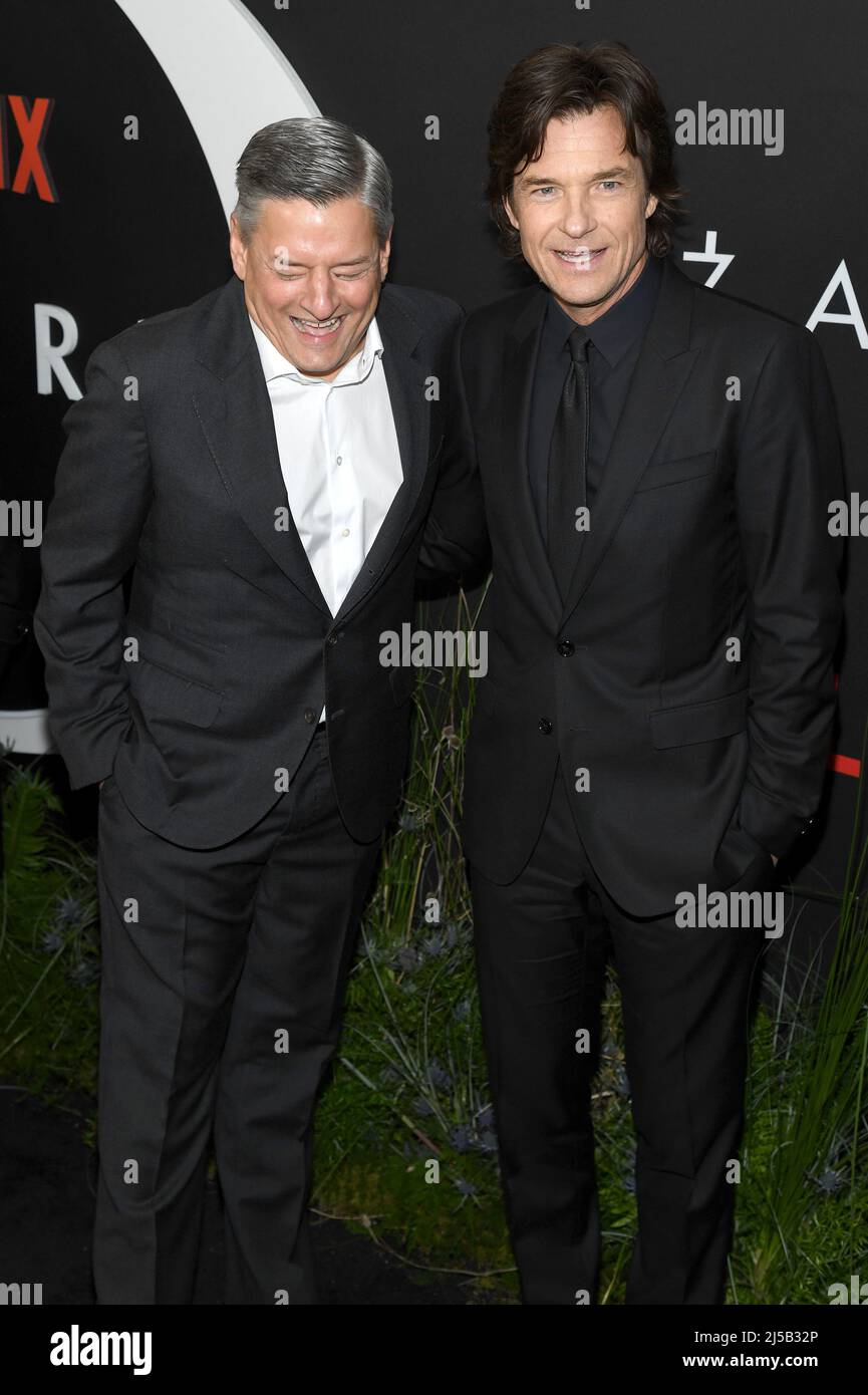 New York, USA. 21st Apr, 2022. (L-R) Netflix Chief Content Officer and ...