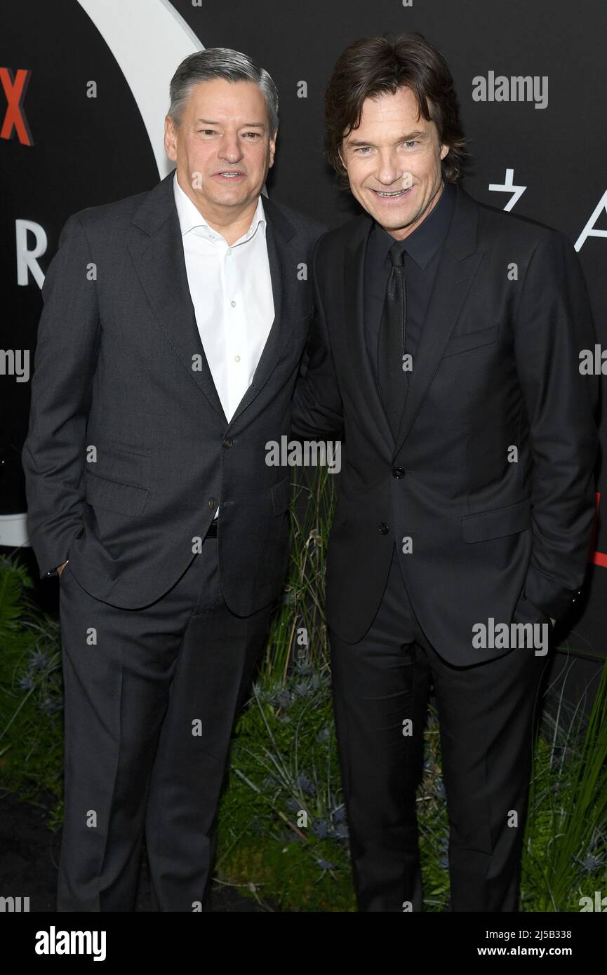 New York, USA. 21st Apr, 2022. (L-R) Netflix Chief Content Officer and ...