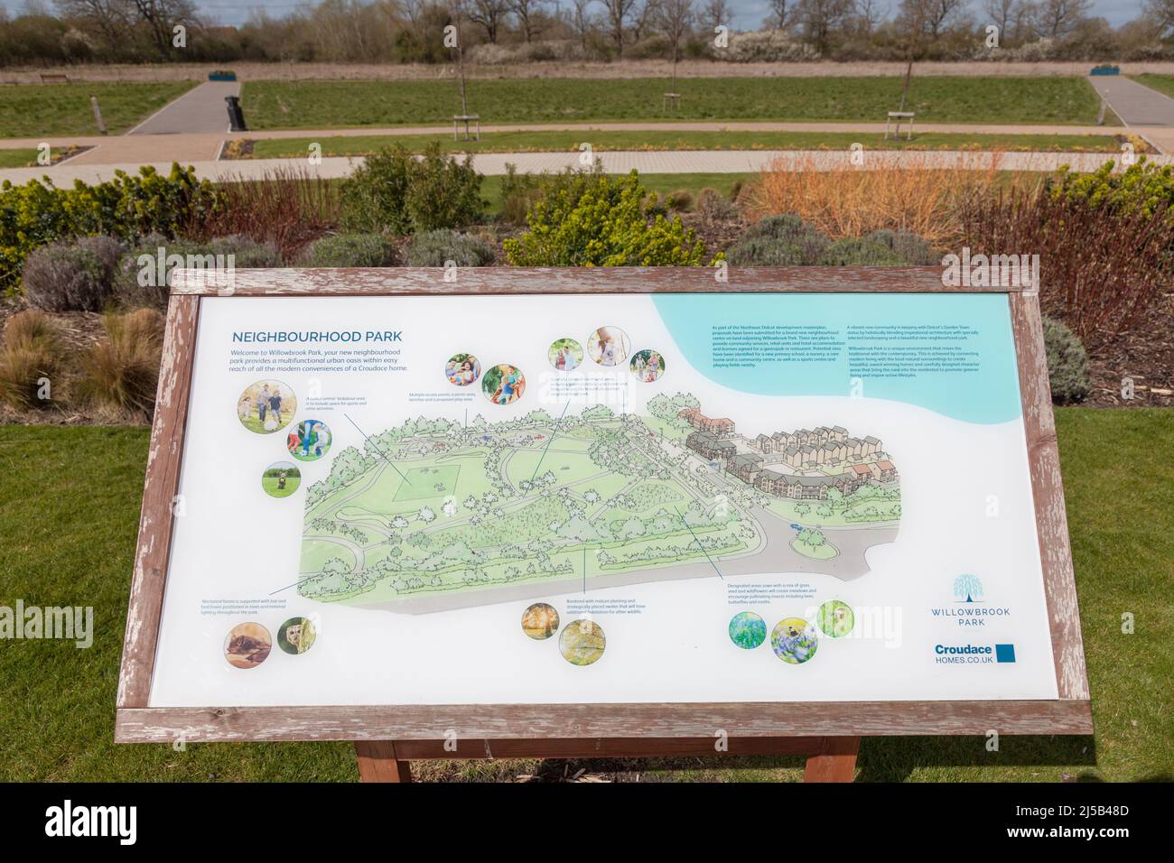 Willowbrook park Didcot Oxfordshire uk Stock Photo - Alamy