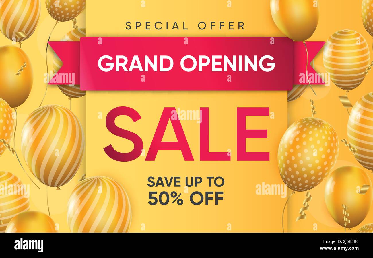 Grand opening special Stock Vector Images - Alamy
