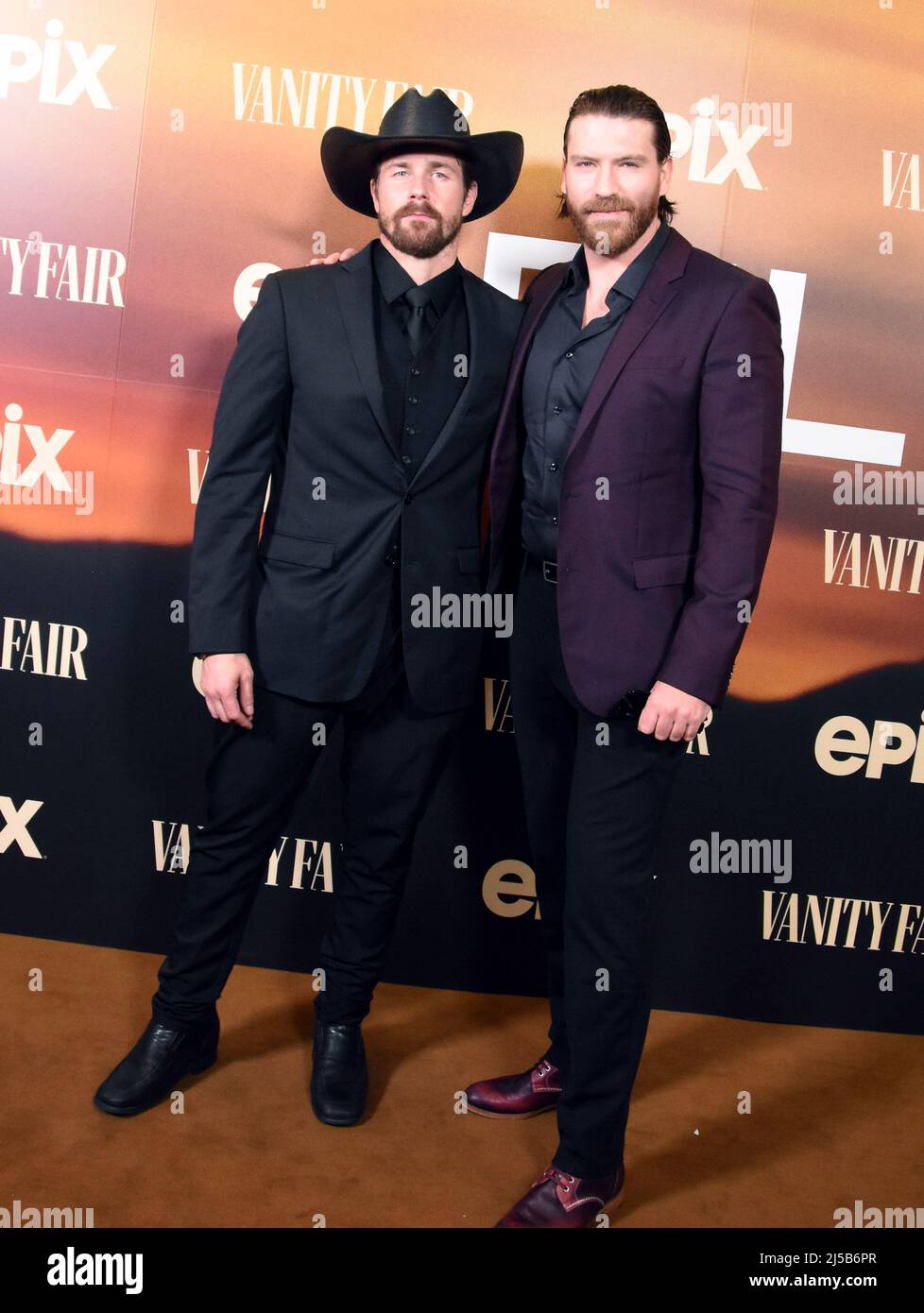 Los Angeles, California, USA 21st April 2022 Actor Josh Kelly and Actor Jesse Kove attend Epix ...