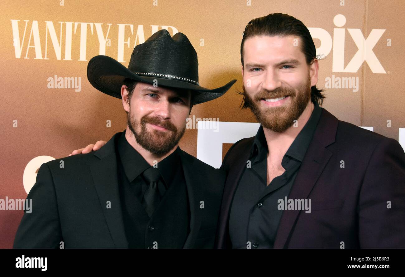 Los Angeles, California, USA 21st April 2022 Actor Josh Kelly and Actor Jesse Kove attend Epix ...
