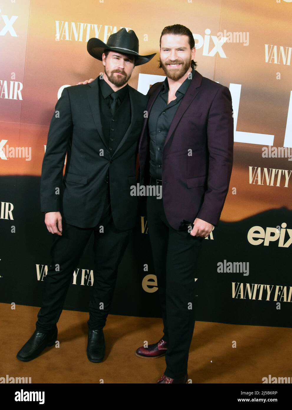 Los Angeles, California, USA 21st April 2022 Actor Josh Kelly and Actor Jesse Kove attend Epix ...