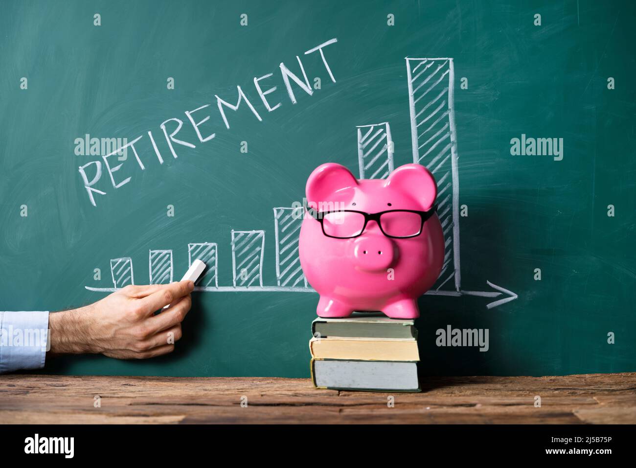 Teacher Planning Retirement In School. Investment Fund Stock Photo - Alamy