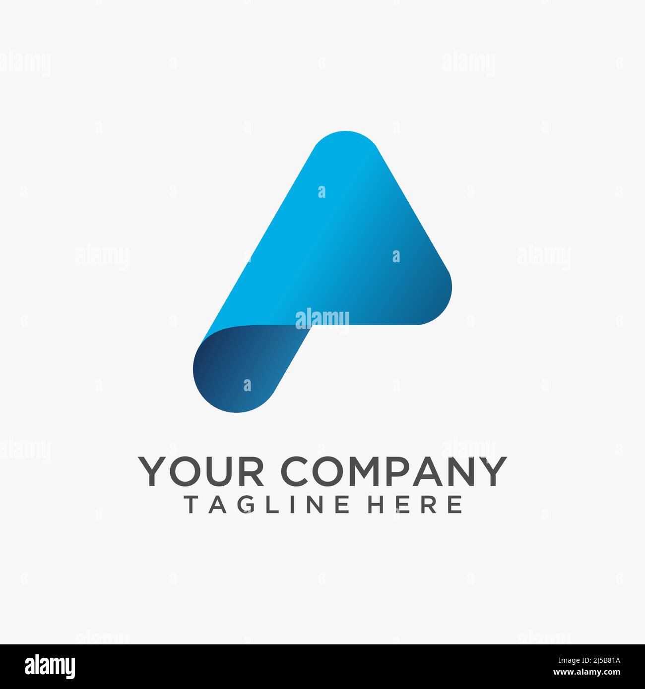 Letter PA paper logo design Stock Vector Image & Art - Alamy