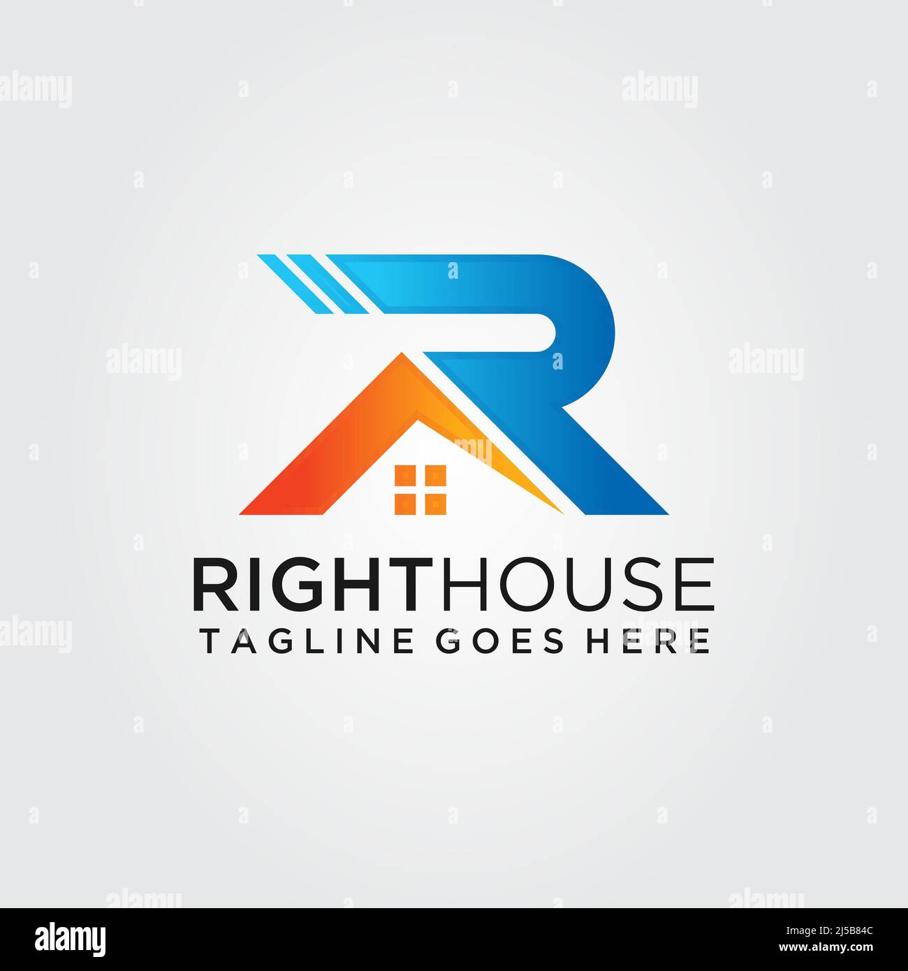 Letter R house logo design Stock Vector Image & Art - Alamy