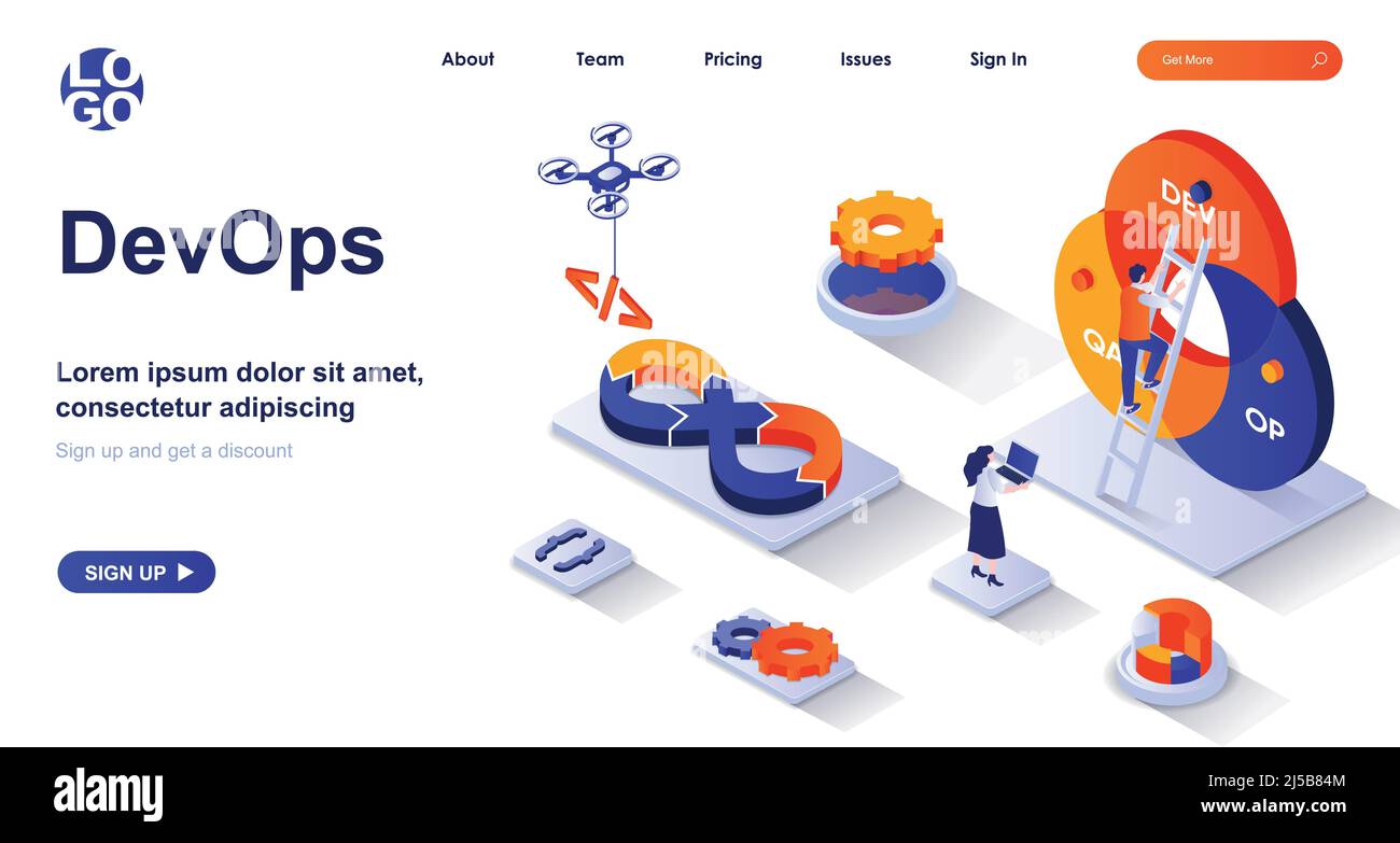 Devops vector vectors hi-res stock photography and images - Alamy