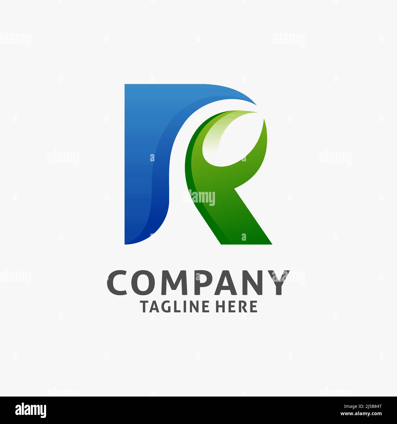 R leaf logo hi-res stock photography and images - Alamy