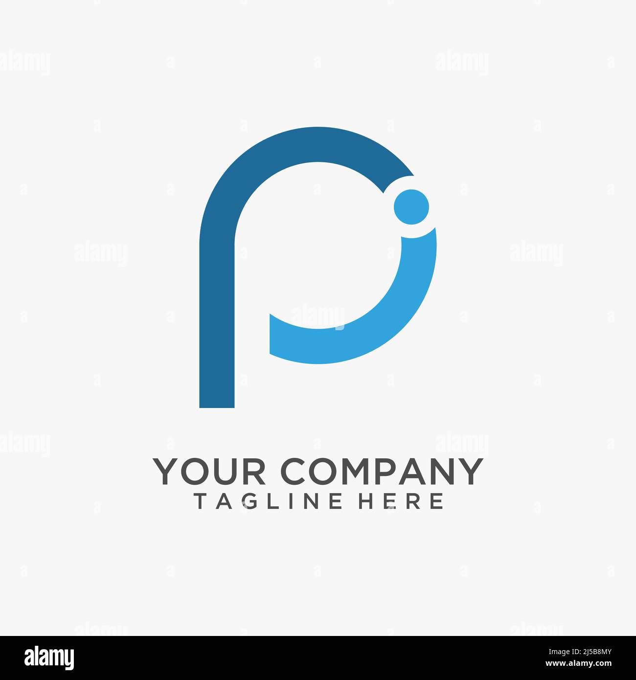 Letter PI line logo design Stock Vector Image & Art - Alamy