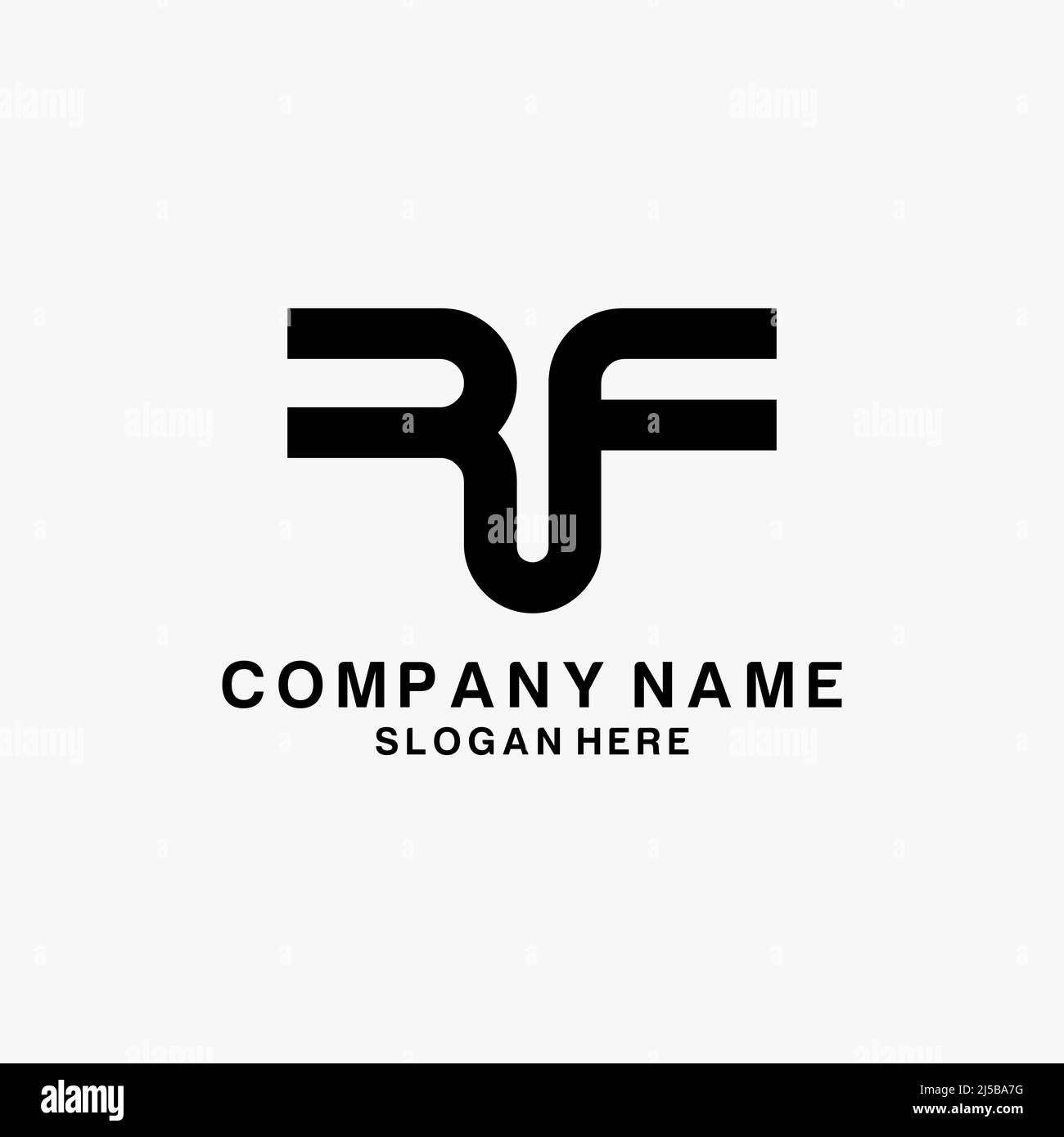 Letter RF logo design Stock Vector Image & Art - Alamy