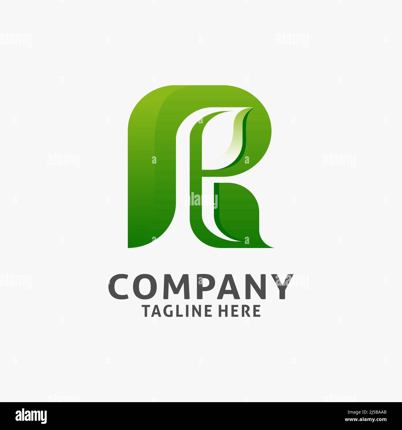 Letter r botanical logo Stock Vector Images - Alamy