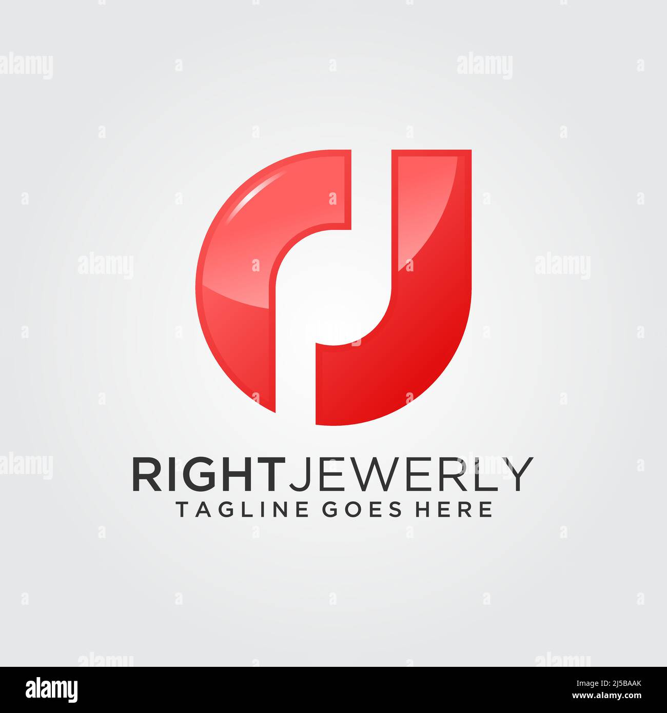 Letter RJ logo design Stock Vector Image & Art - Alamy