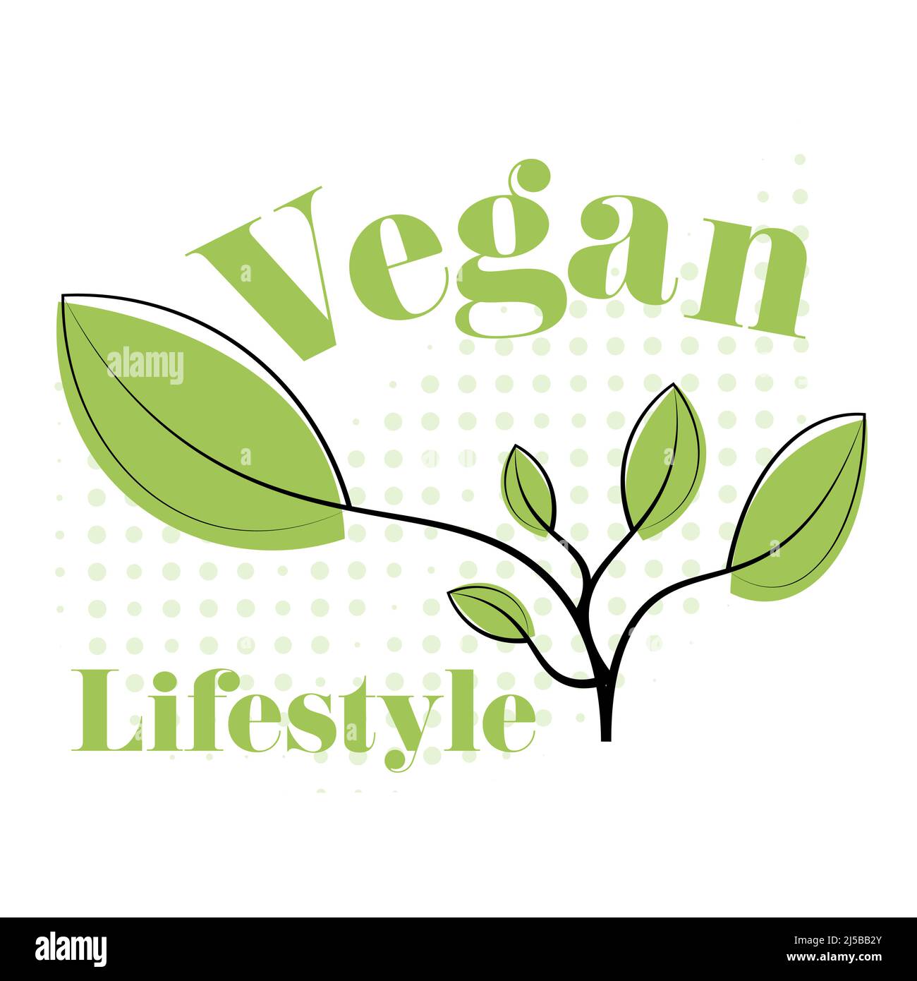 Vegan Food Vector Illustration - Plant based lifestyle Stock Vector ...