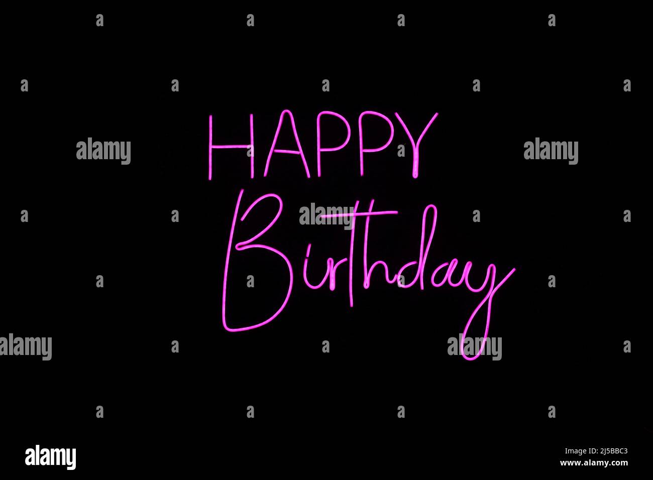 Photography of pink Neon light happy birthdat sign words lighted with ...