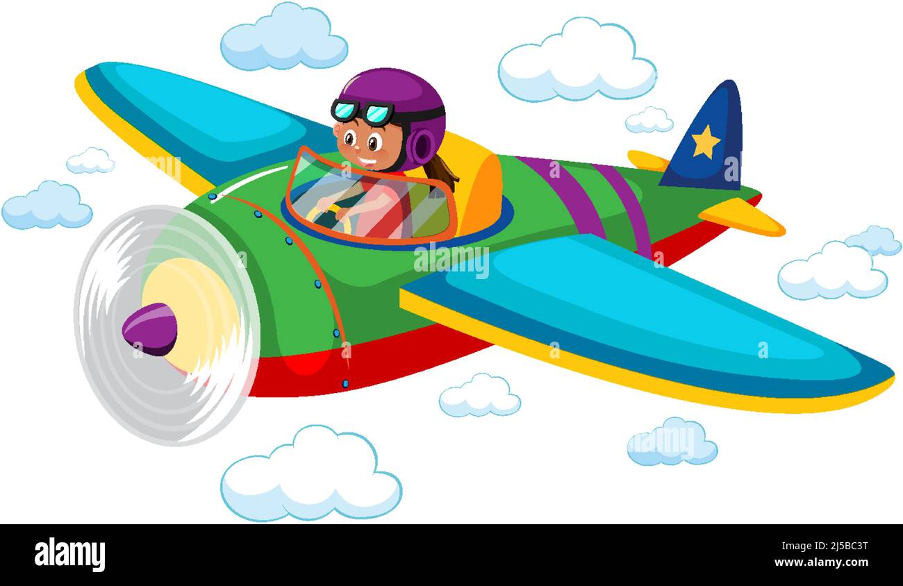 Cute Airplane Vector