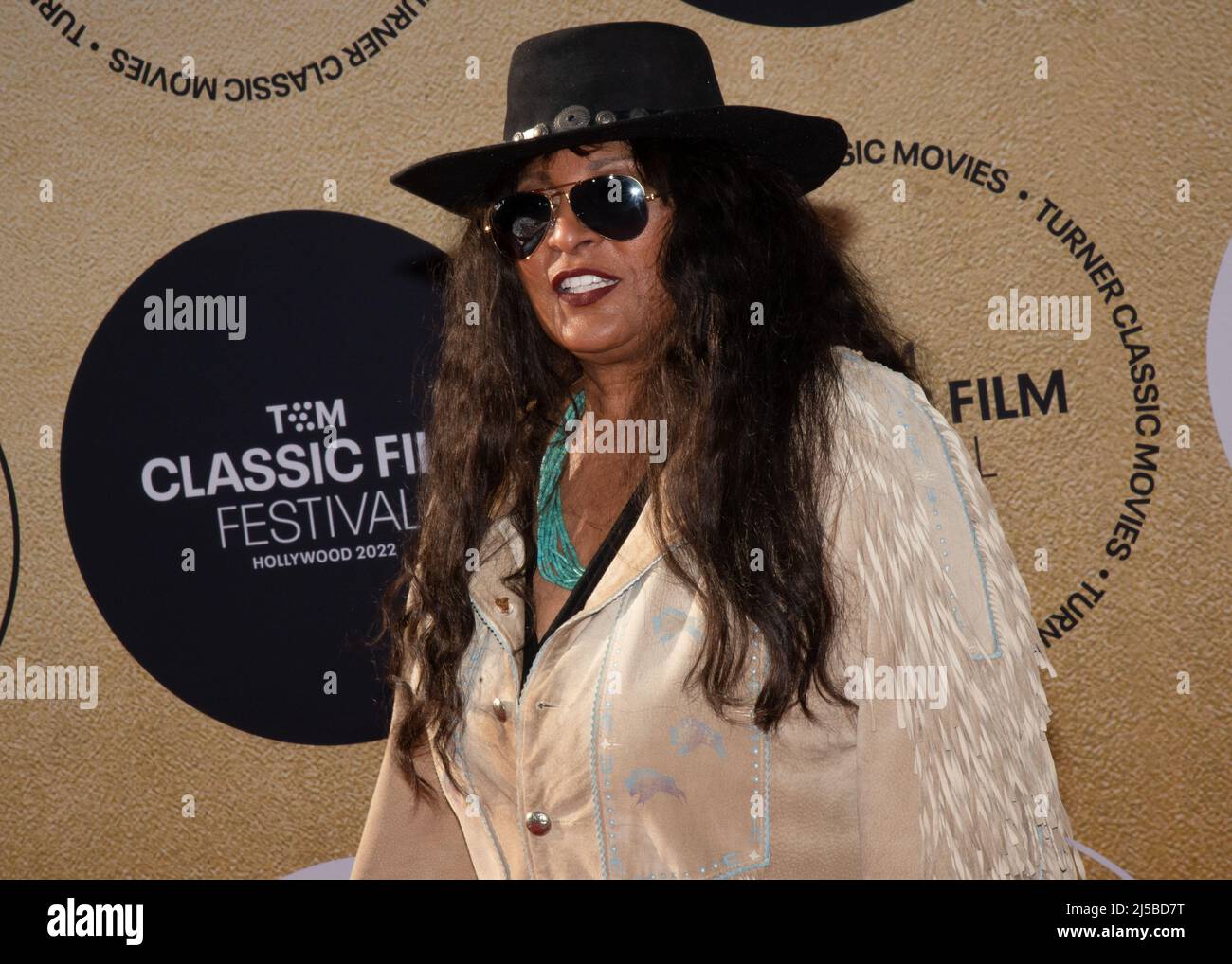 21 April 2022 - Los Angeles, California - Pam Grier. 2022 TCM Classic ...