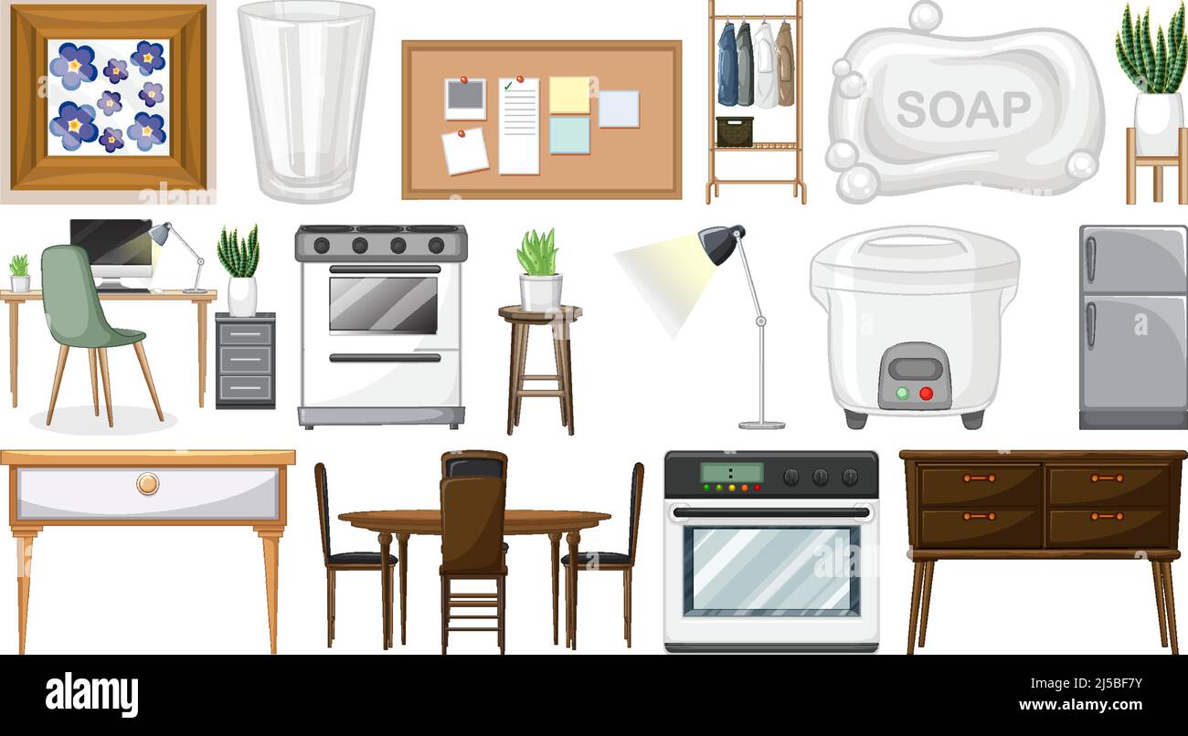 Electrical Appliances In The Kitchen Clipart