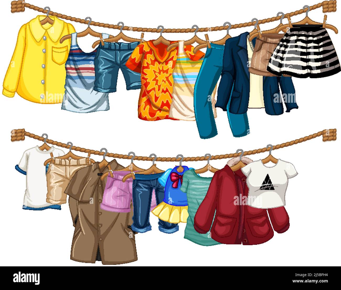 Clothesline clipart Stock Vector Images - Alamy