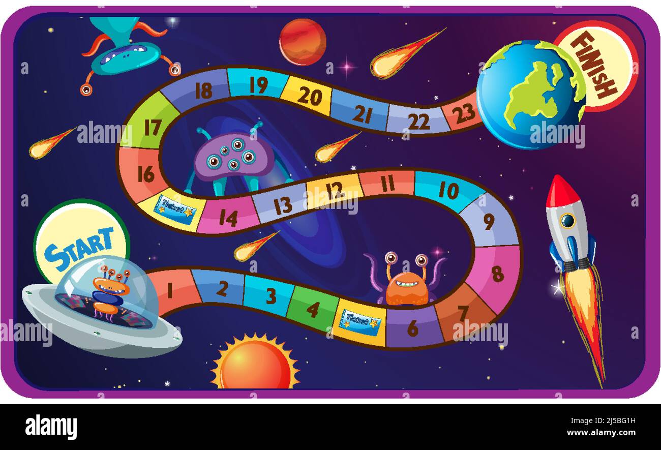 Game design with space theme illustration Stock Vector Image & Art - Alamy