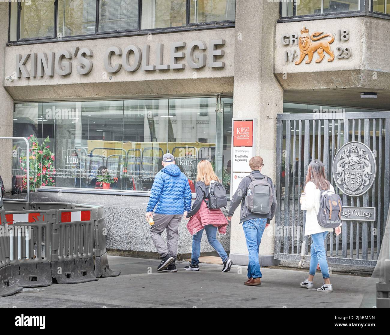Strand campus of King's college, university of London, England Stock ...