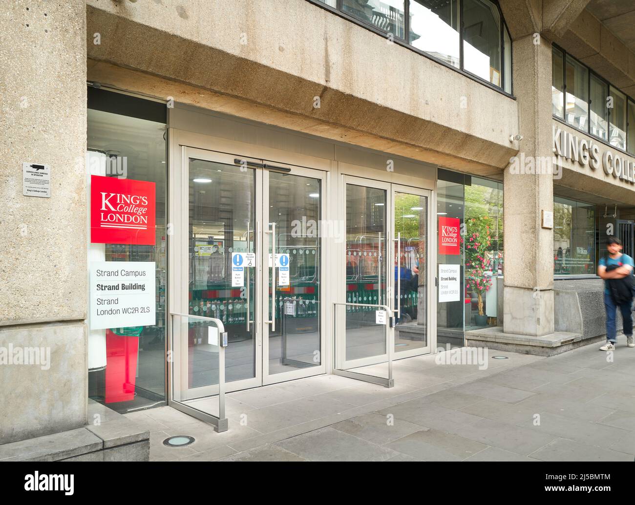 Strand campus of King's college, university of London, England Stock ...