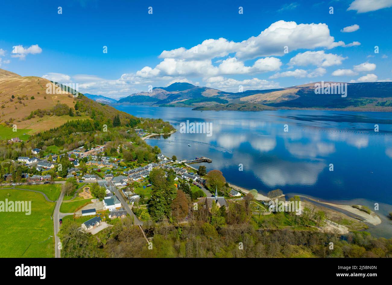 Luss scotland aerial hi-res stock photography and images - Alamy