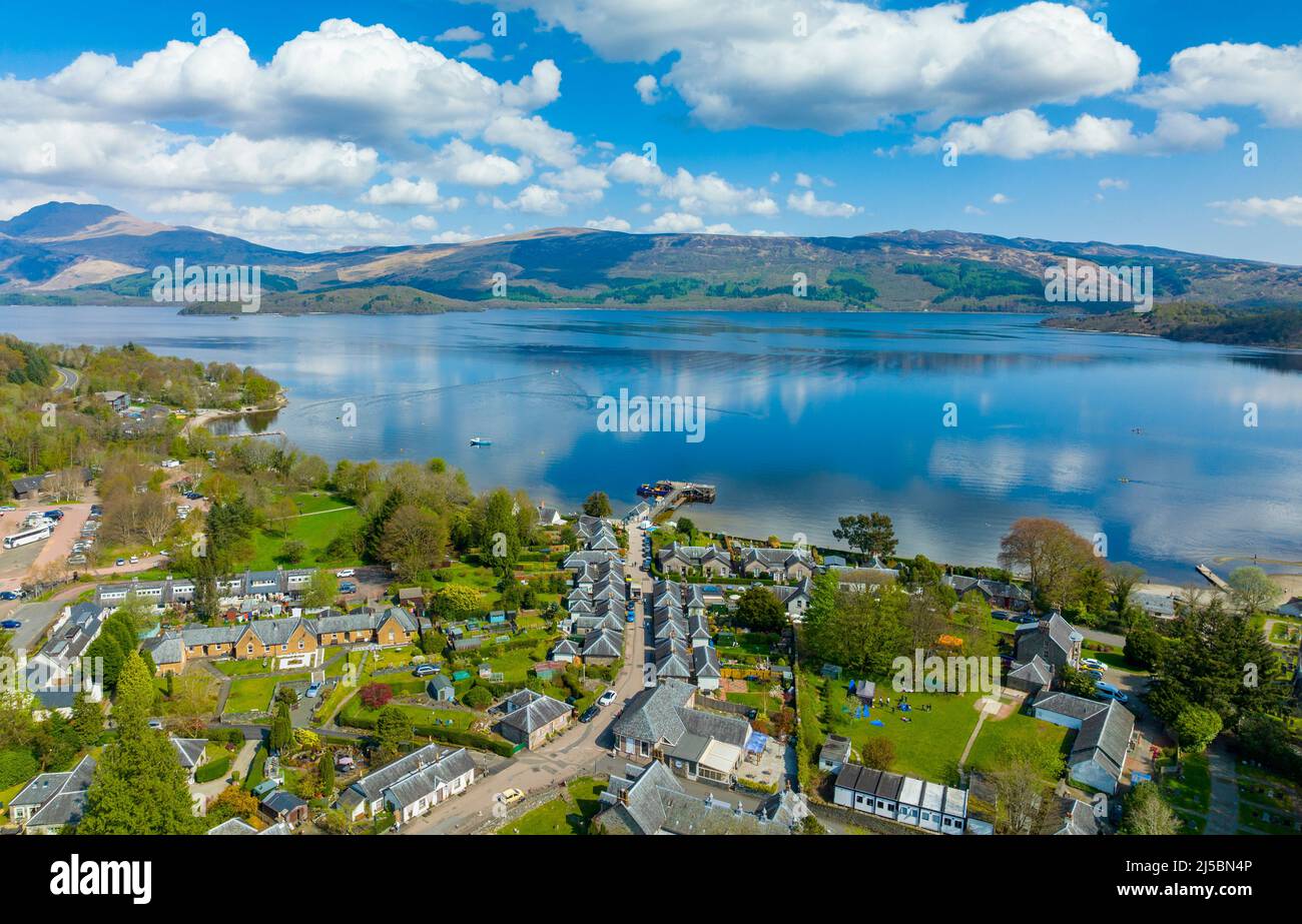 Luss scotland aerial hi-res stock photography and images - Alamy