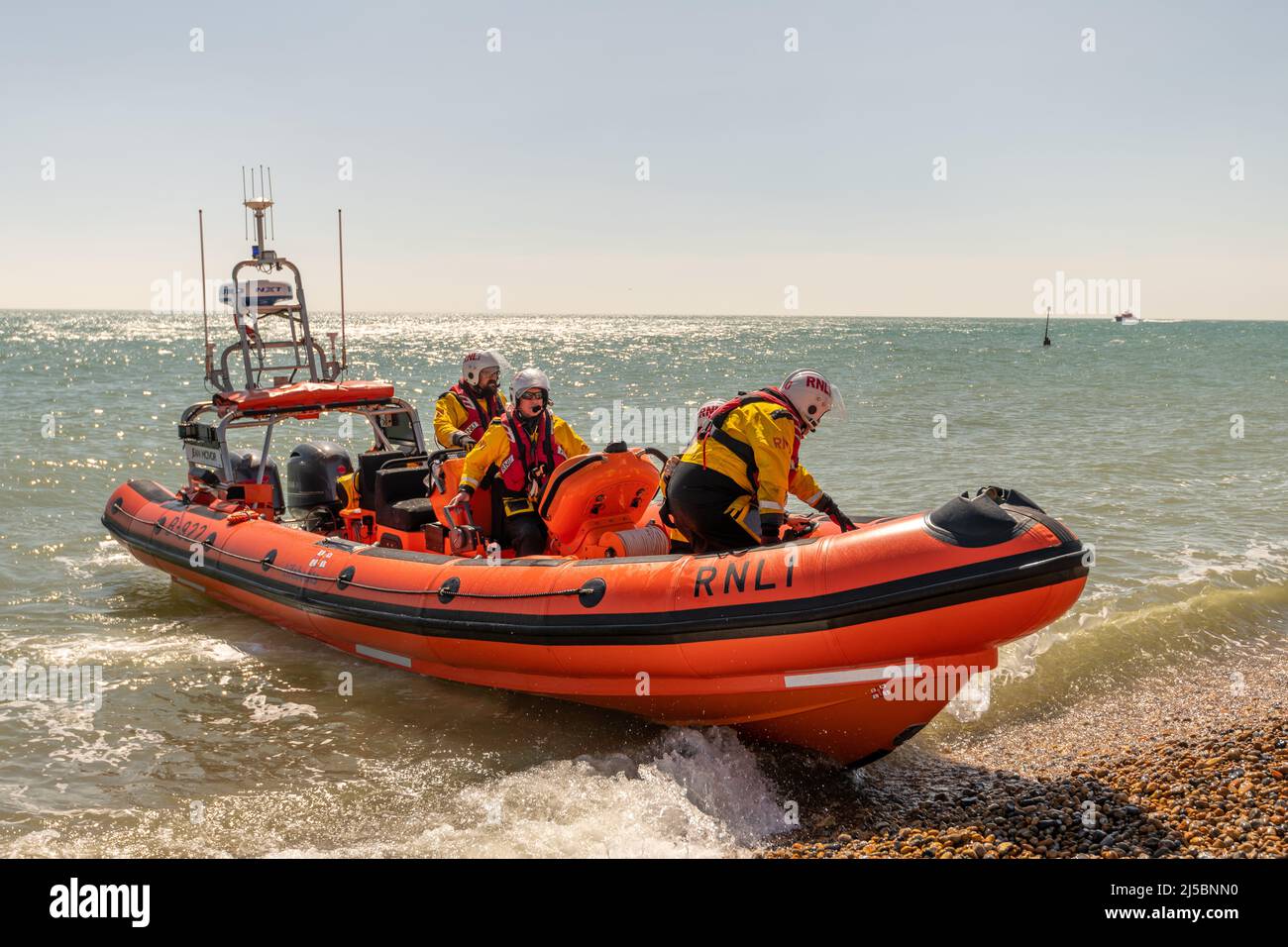 Royal natonal lifeboat institue crew search for missing people hi-res ...