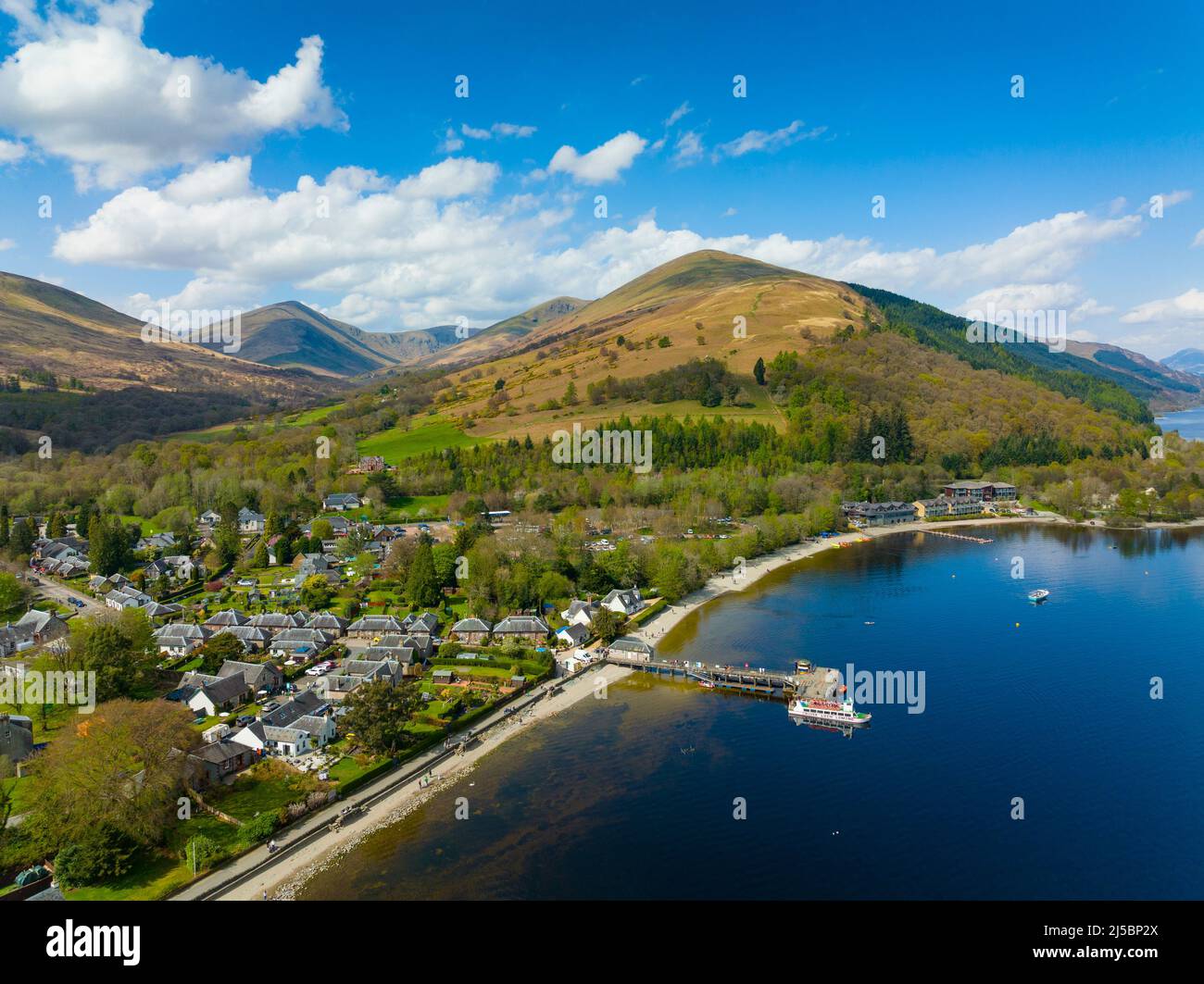 Luss scotland aerial hi-res stock photography and images - Alamy